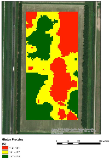 Protein Maps for Durum Wheat Precision Harvest and Pasta Production