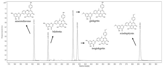 Tissue-Specific Profiling of Biflavonoids in Ginkgo (Ginkgo biloba L.)