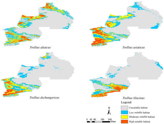 Impacts of Climate Change on the Distribution of Suitable Habitats and ...