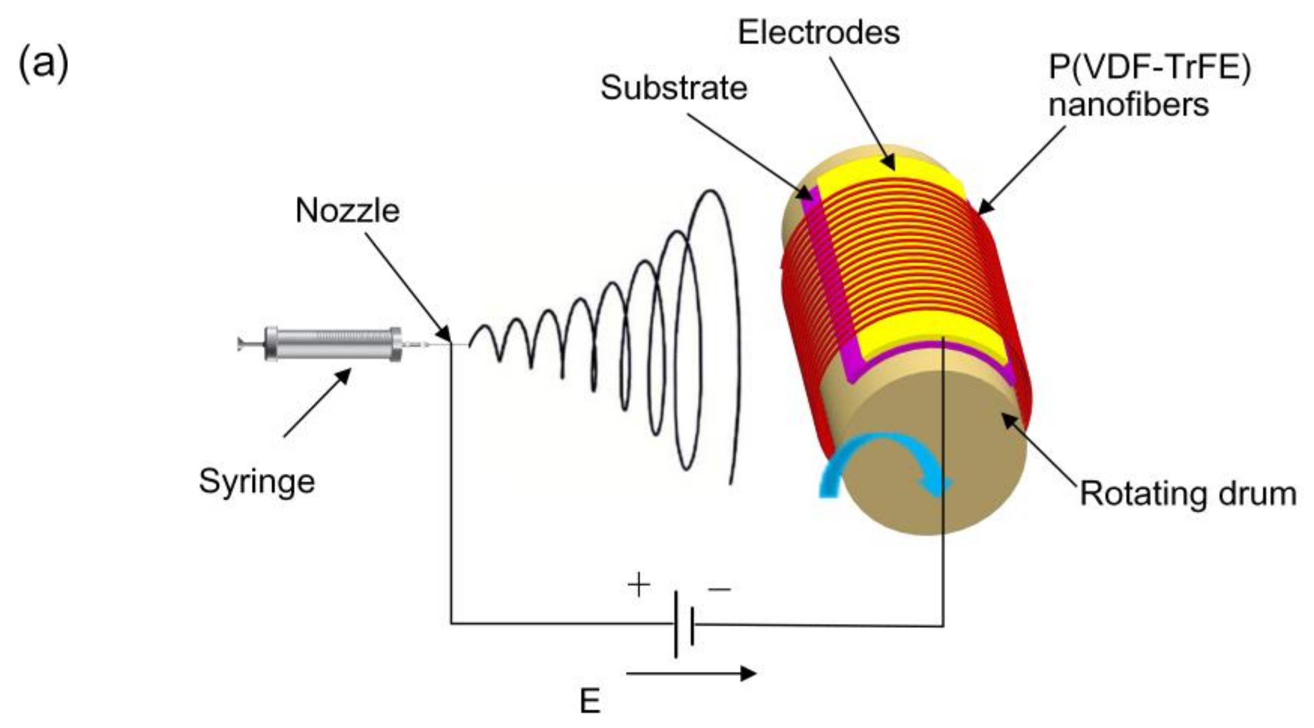 Aligned P(VDF-TrFE) Nanofibers for Enhanced Piezoelectric Directional Strain Sensing