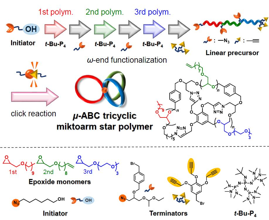 Polymers | Free Full-Text | Synthesis of μ-ABC Tricyclic Miktoarm Star Polymer via ...