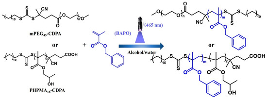 Blue Light-Initiated Alcoholic RAFT Dispersion Polymerization of Benzyl Methacrylate: A Detailed ...