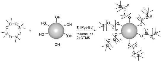 Creation of a PDMS Polymer Brush on SiO2-Based Nanoparticles by Surface ...