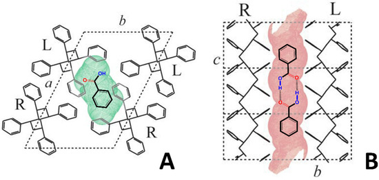 Segregation of Benzoic Acid in Polymer Crystalline Cavities