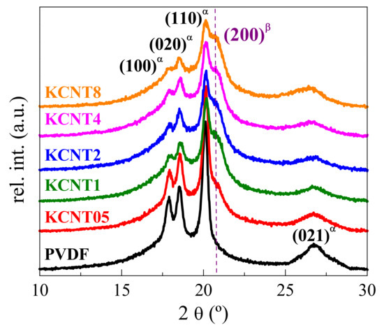 The β Form in PVDF Nanocomposites with Carbon Nanotubes: Structural ...