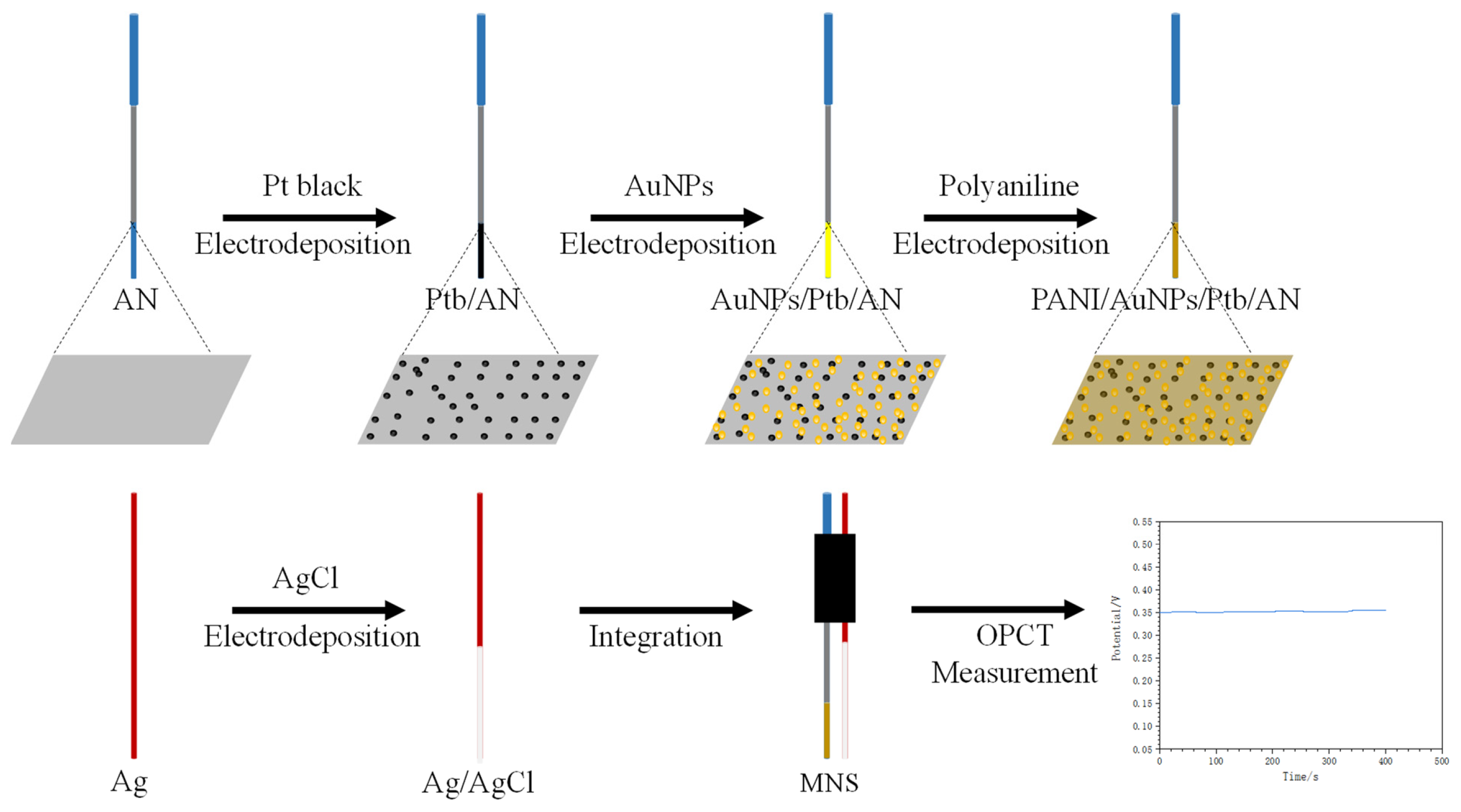 Platinum Black/Gold Nanoparticles/Polyaniline Modified Electrochemical ...