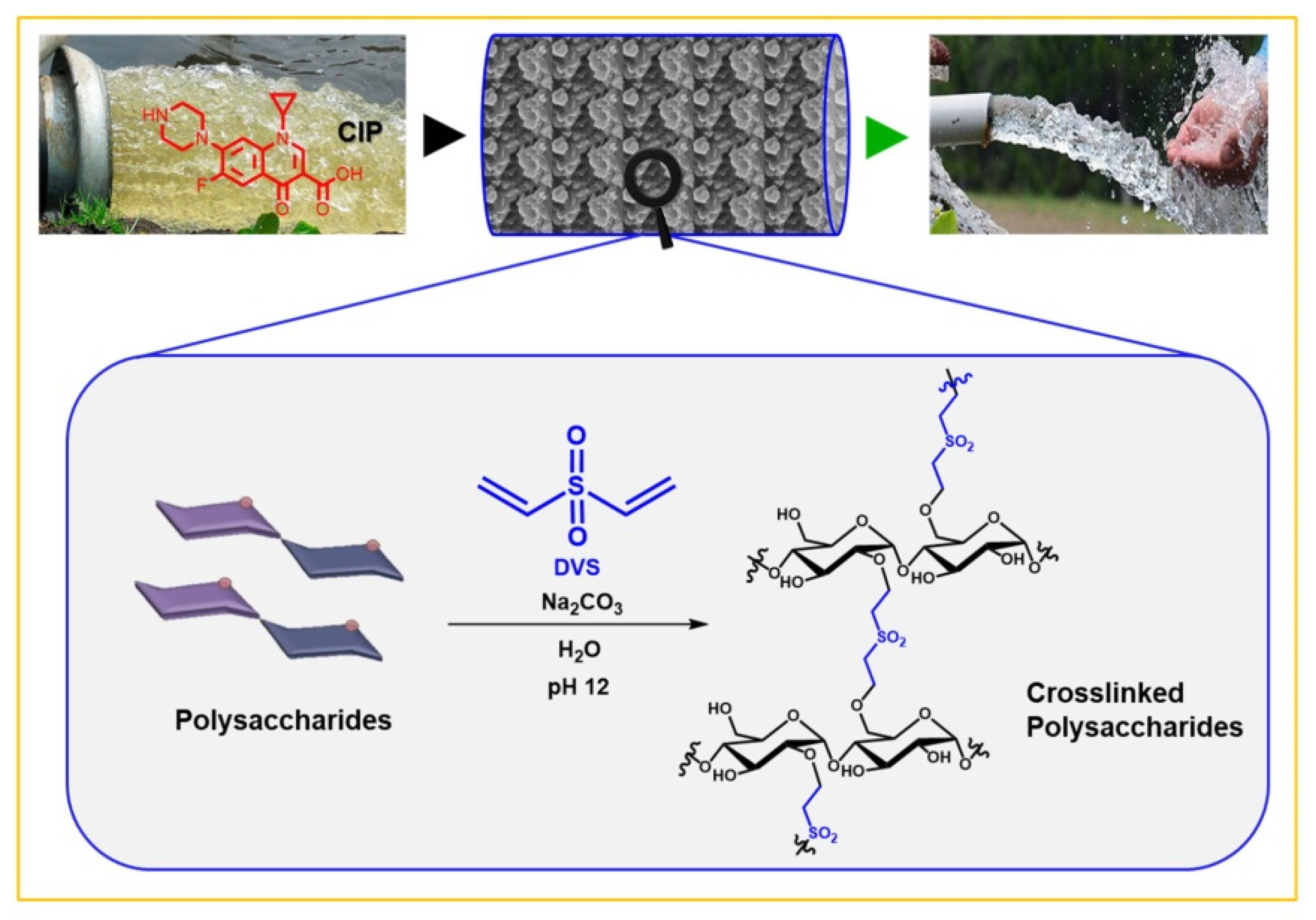Removal of the Water Pollutant Ciprofloxacin Using Biodegradable ...