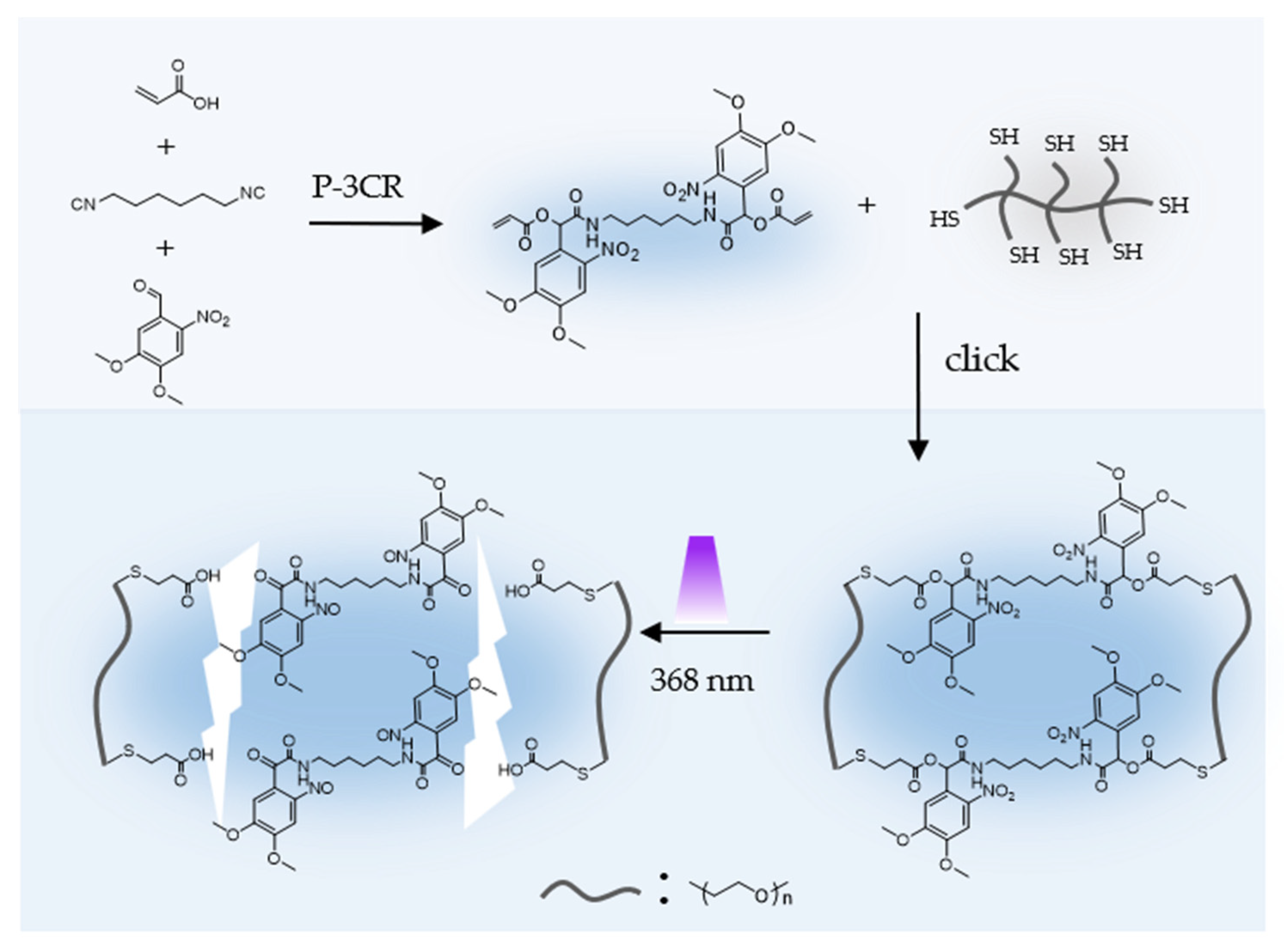 A Facile Synthetic Approach to UV-Degradable Hydrogels