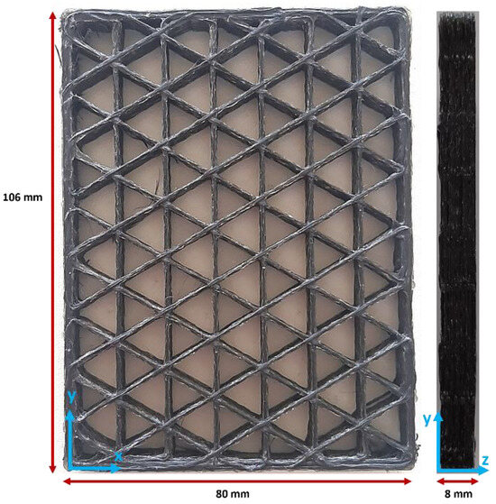 Compression Behavior of 3D Printed Composite Isogrid Structures