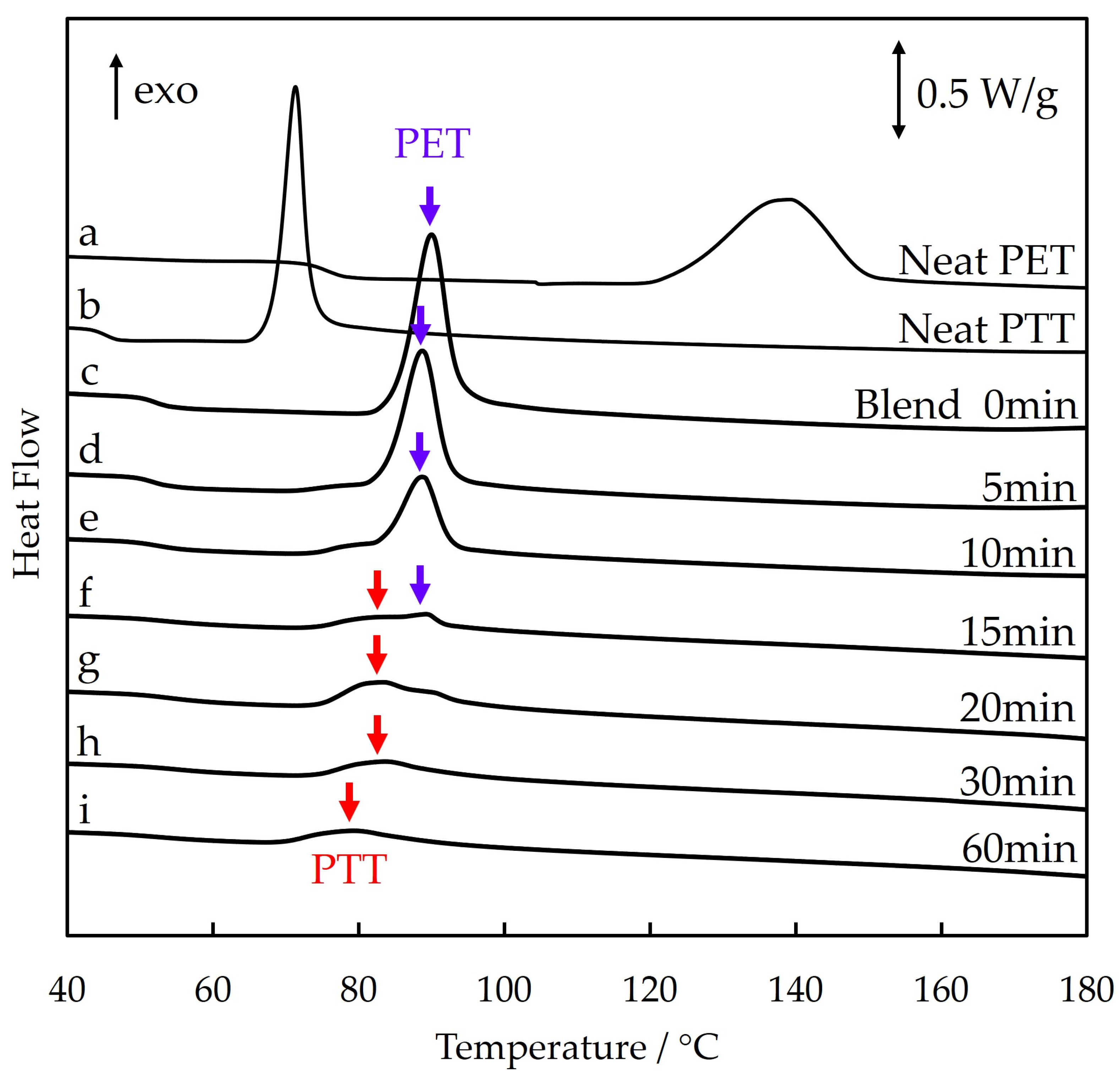 Double Spherulite Formation via Two-Step Crystallization in PTT/PET Blends