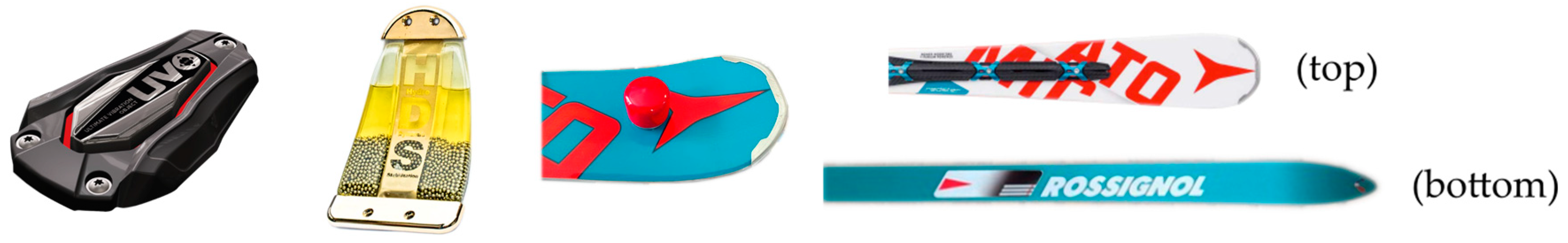 Comparative Study of Ski Damping Technologies by Accelerance Maps