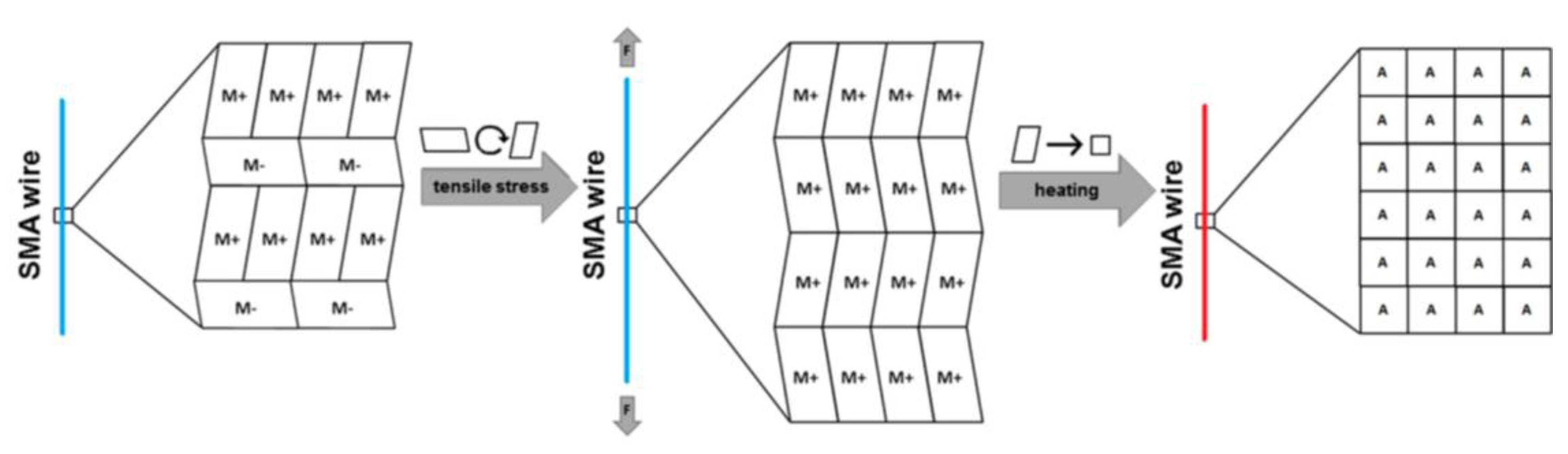 Efficient SMA Actuation—Design and Control Concepts