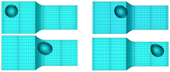 Capsule Migration and Deformation in a Converging Micro-Capillary