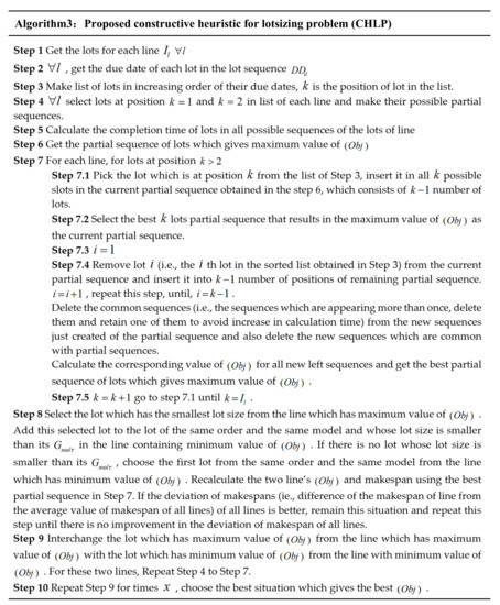 Processes | Free Full-Text | Dynamic Mixed Model Lotsizing and Scheduling for Flexible Machining ...
