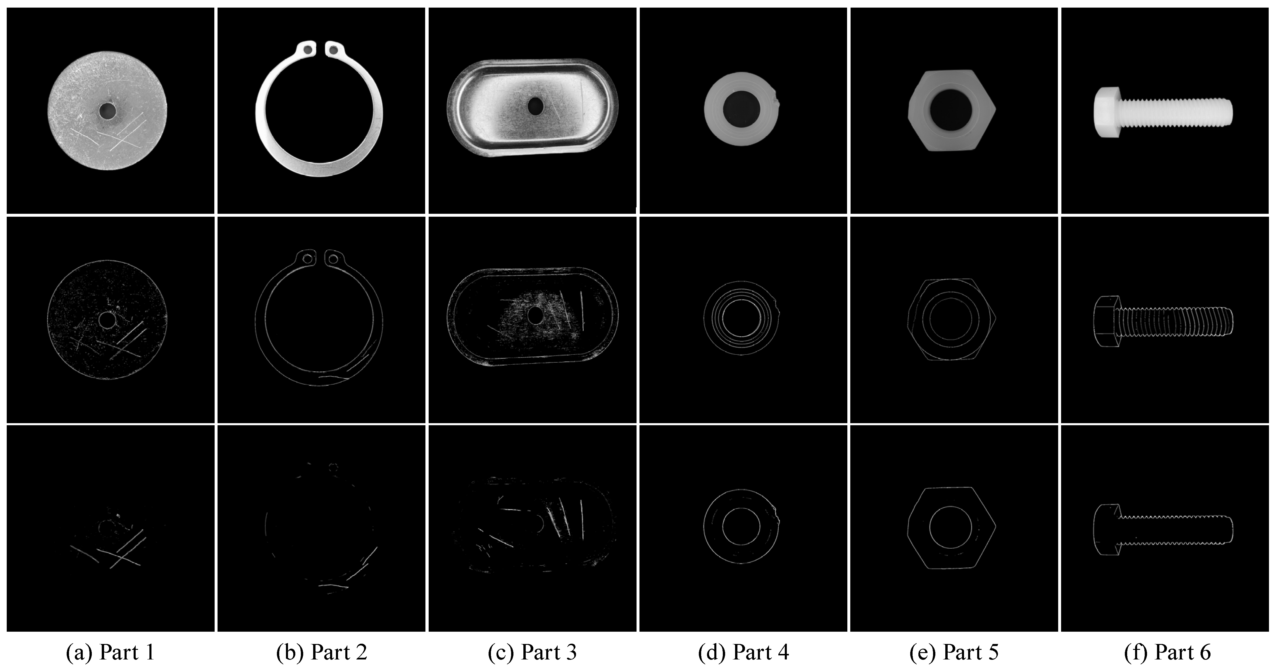 Research on Adaptive Edge Detection Method of Part Images Using Selective Processing