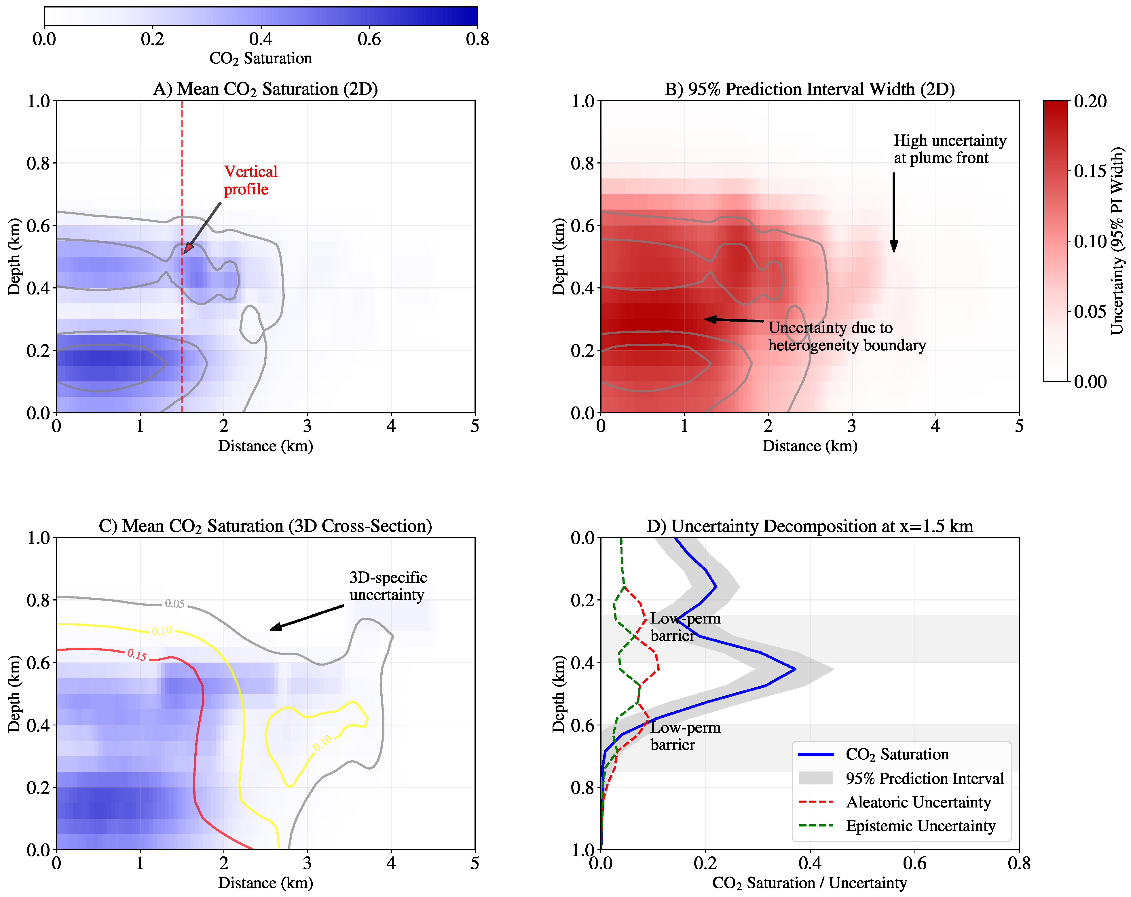 Dimension-Adaptive Machine Learning for Efficient Uncertainty Quantification in Geological ...