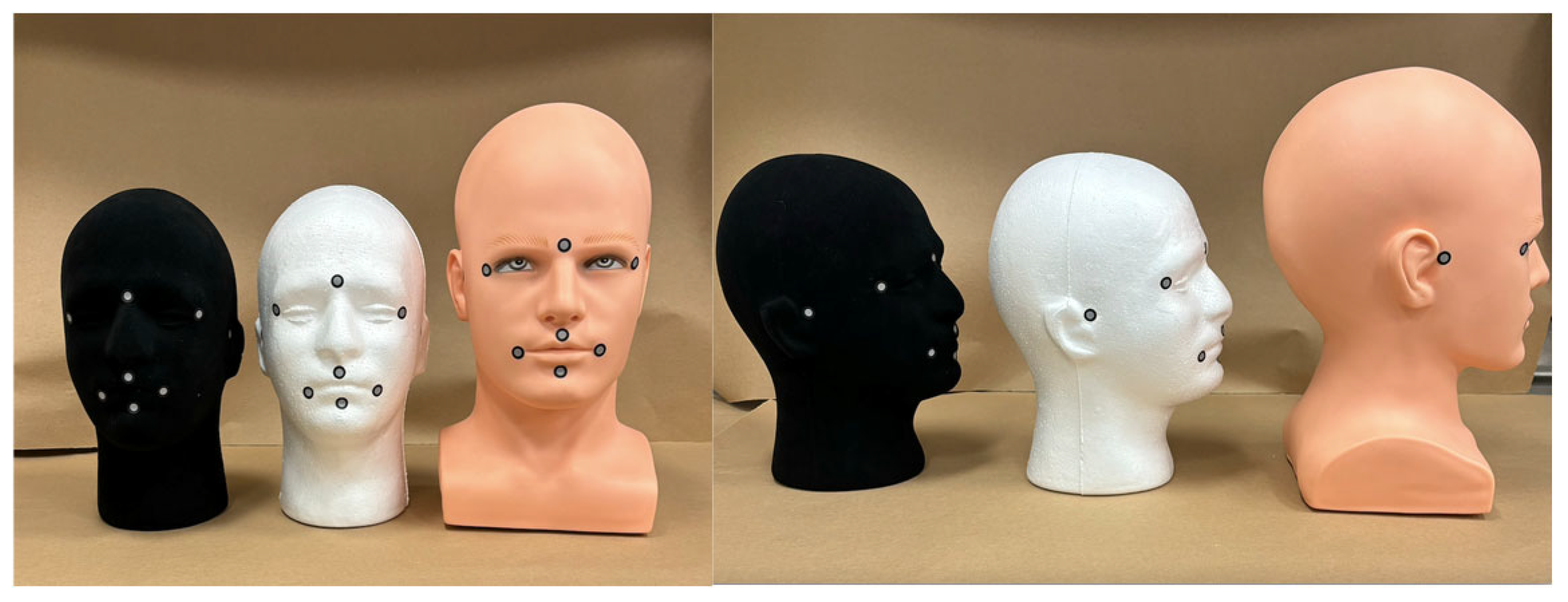 Influence of Simulated Skin Color on the Accuracy of Face Scans