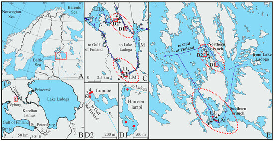 Mapa Del Lago Ladoga