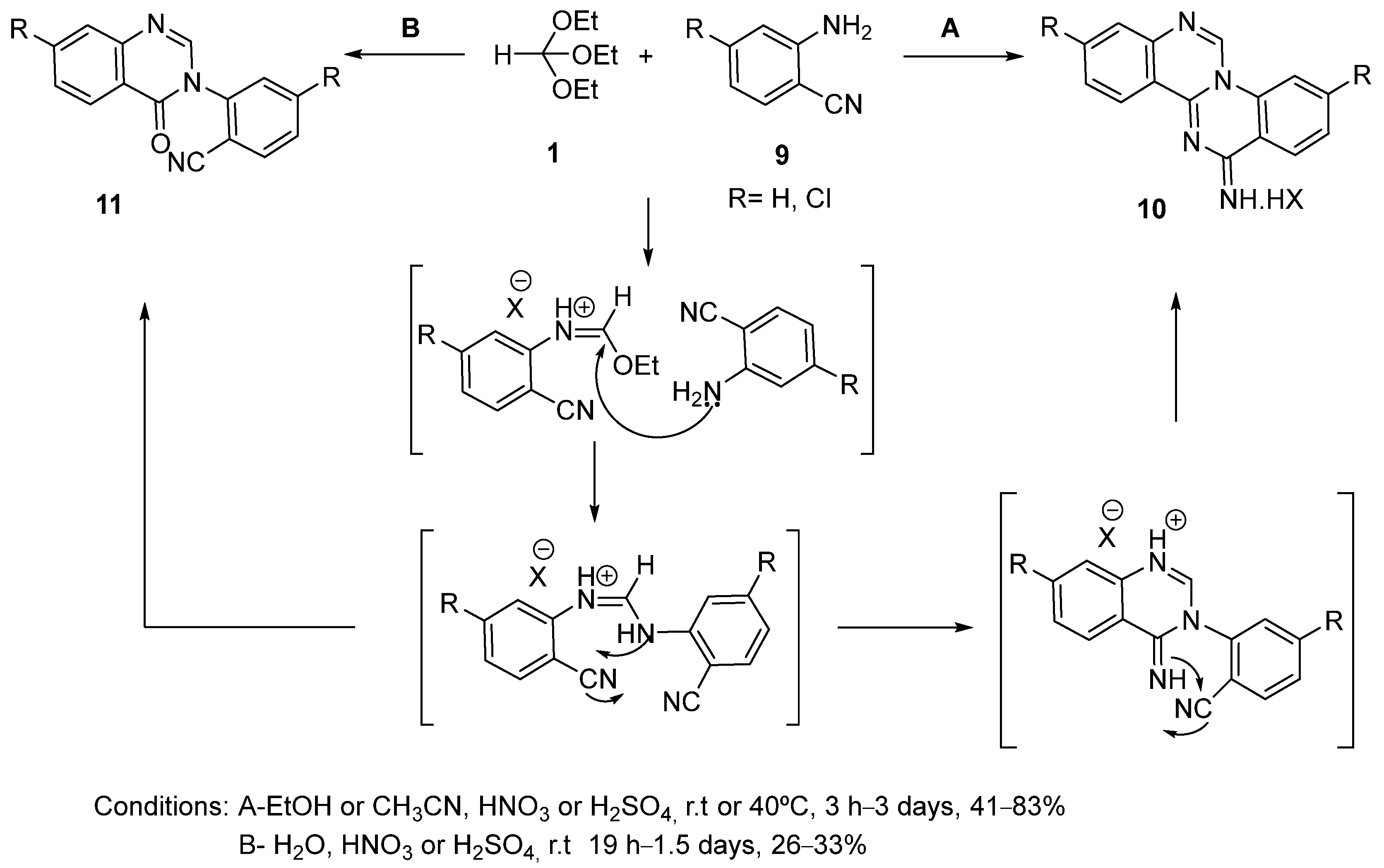 One-Pot Reactions of Triethyl Orthoformate with Amines