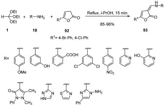 One-Pot Reactions of Triethyl Orthoformate with Amines