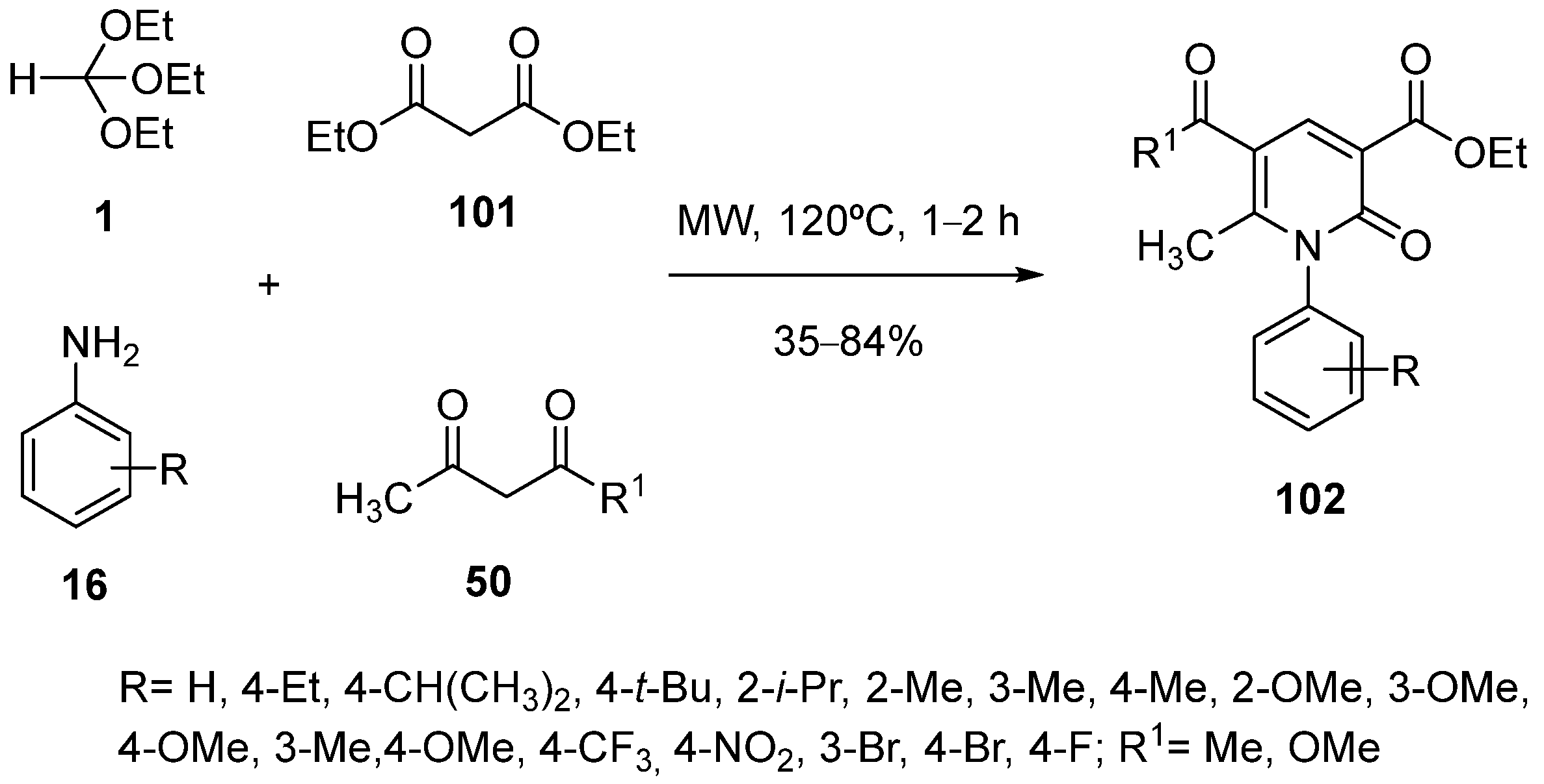 One-Pot Reactions of Triethyl Orthoformate with Amines