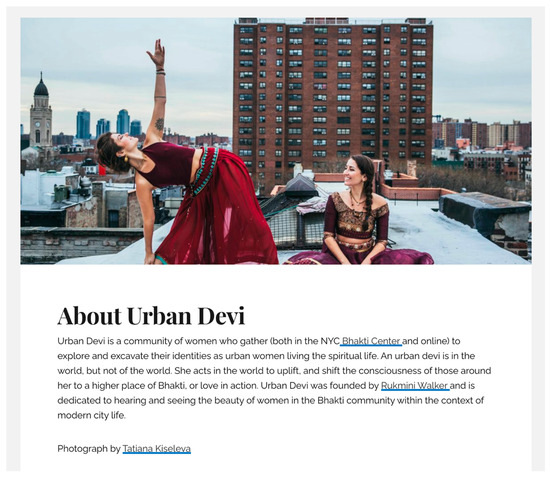 Urban Devis: Fashioning Lay Women’s Holiness in Krishna Bhakti Networks