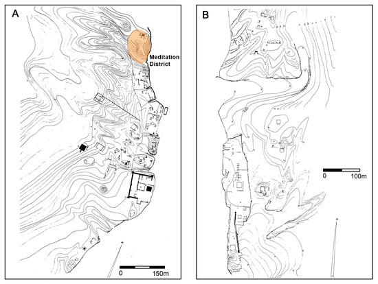 Kucha and Termez—Caves for Mindful Pacing and Seated Meditation