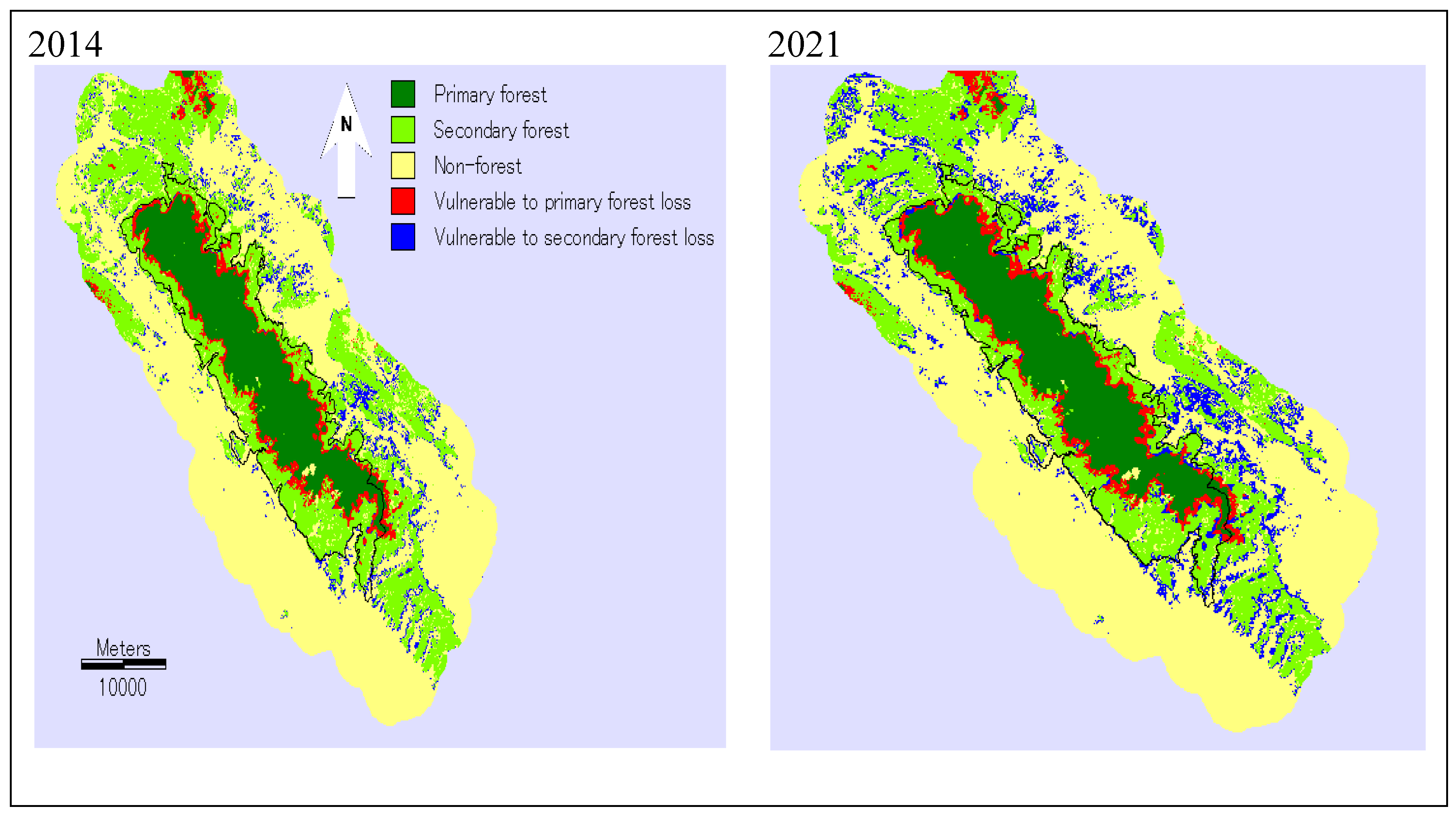 Forecasting Areas Vulnerable to Forest Conversion in the Tam Dao ...