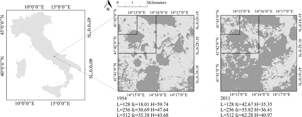 Quantifying Forest Spatial Pattern Trends At Multiple Extents An Approach To Detect Significant