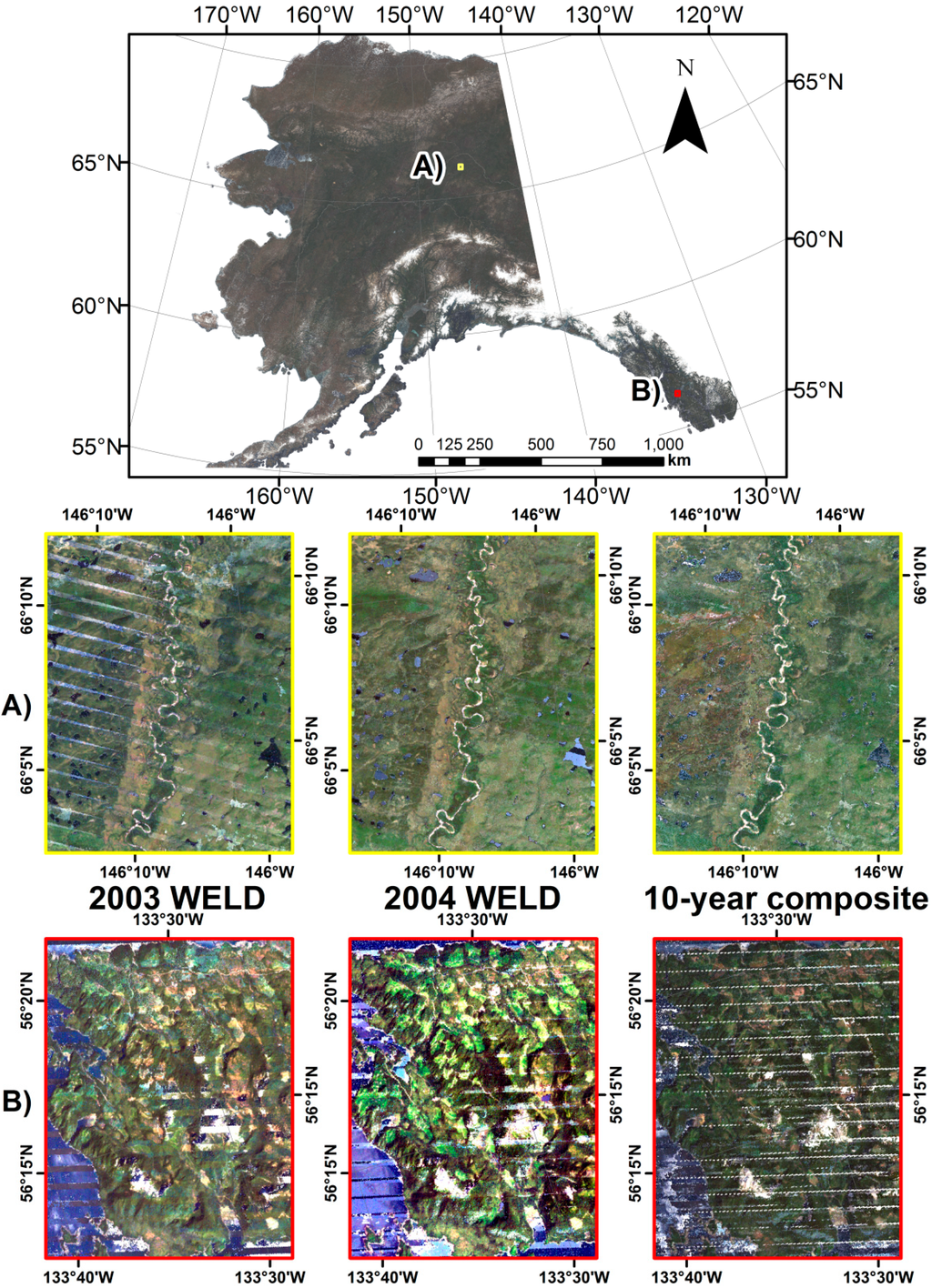 Mapping Forest Height in Alaska Using GLAS, Landsat Composites, and ...