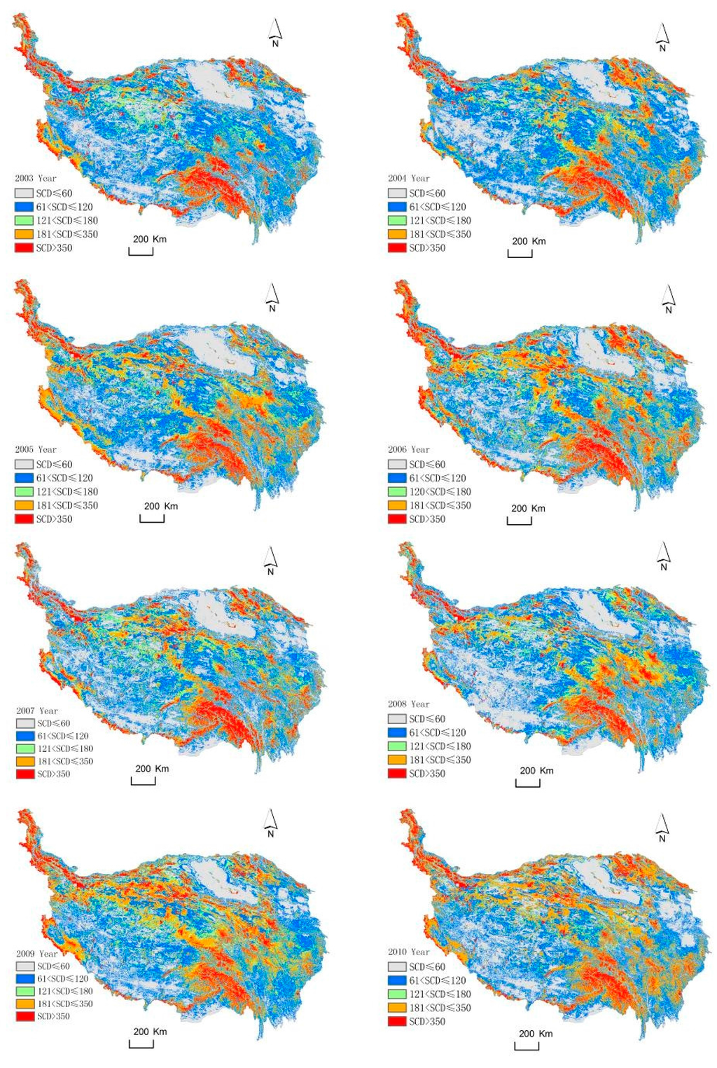 Remote Sensing | Free Full-Text | Spatio-Temporal Change of Snow Cover ...