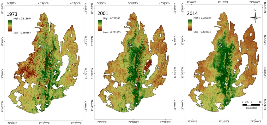 Assessing Habitat Quality of Forest-Corridors through NDVI Analysis in ...
