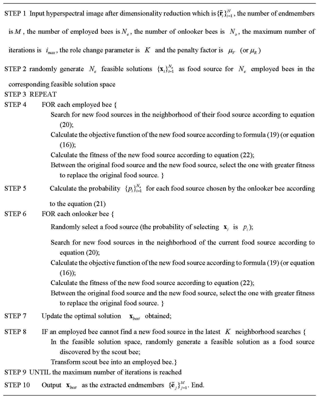 Remote Sensing | Free Full-Text | An Endmember Extraction Method Based on Artificial Bee Colony ...