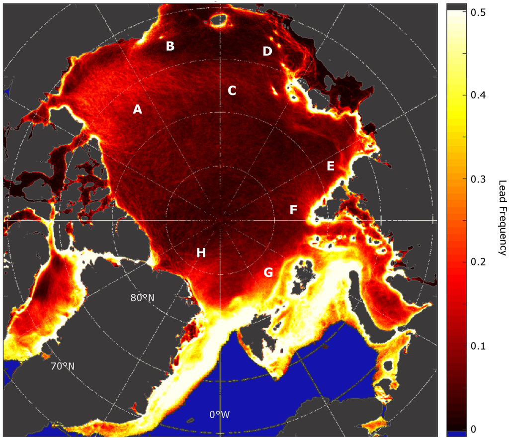 Sea-Ice Wintertime Lead Frequencies and Regional Characteristics in the ...