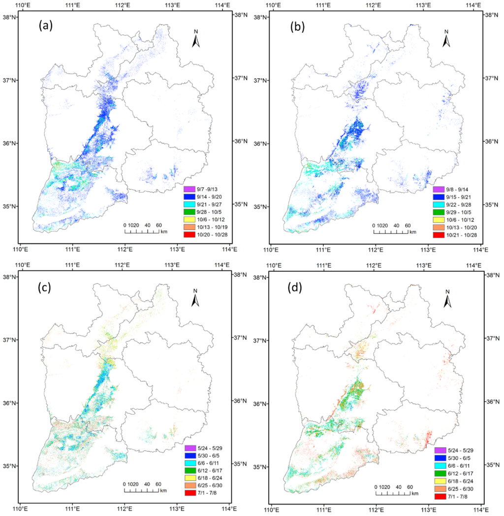 Mapping Irrigated and Rainfed Wheat Areas Using Multi-Temporal Satellite Data