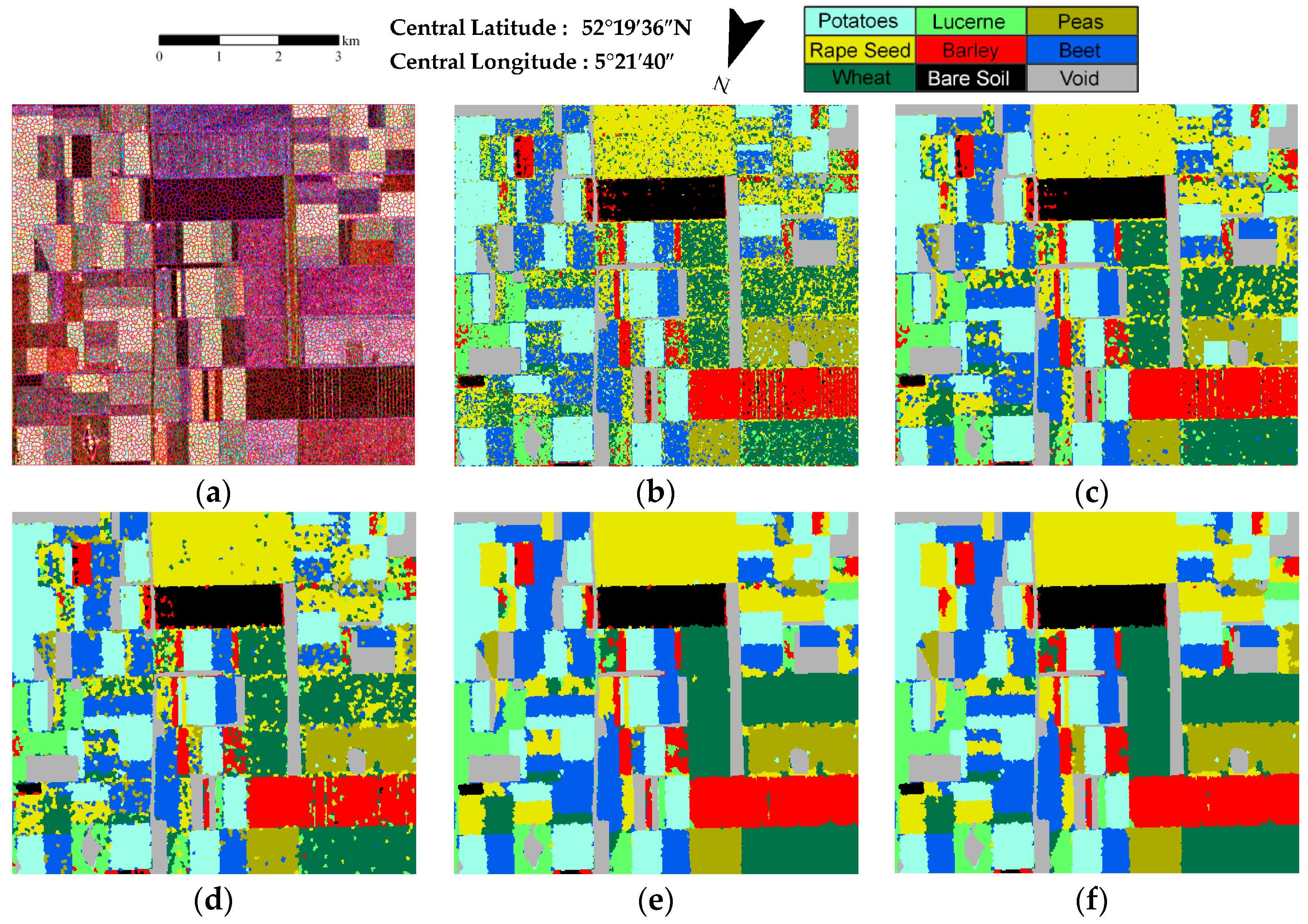 Superpixel-Based Classification Using K Distribution and Spatial Context for Polarimetric SAR Images