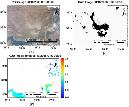Detection of Asian Dust Storm Using MODIS Measurements