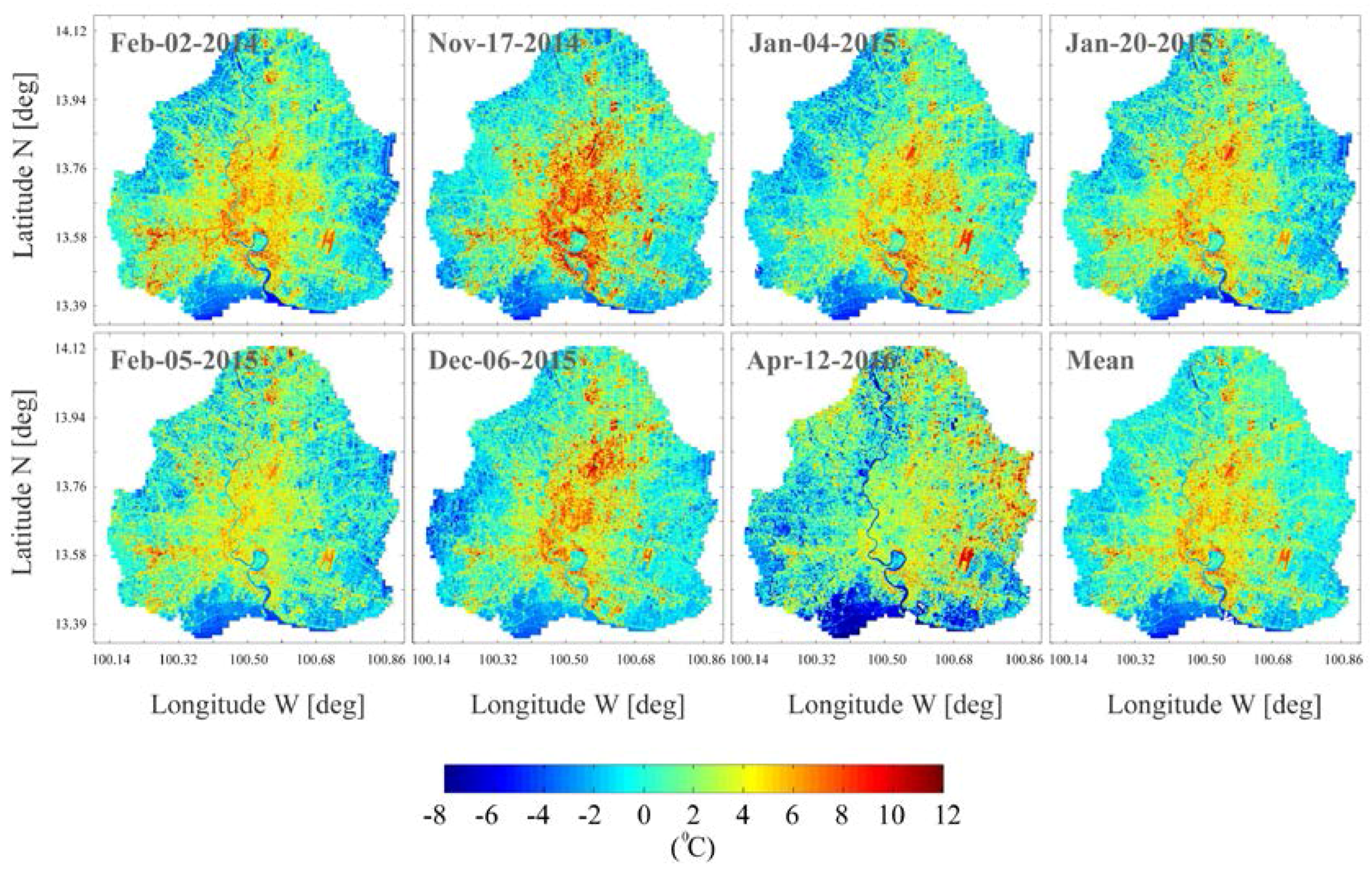 Remote Sensing Free Full Text Urban Heat Island Analysis Over The