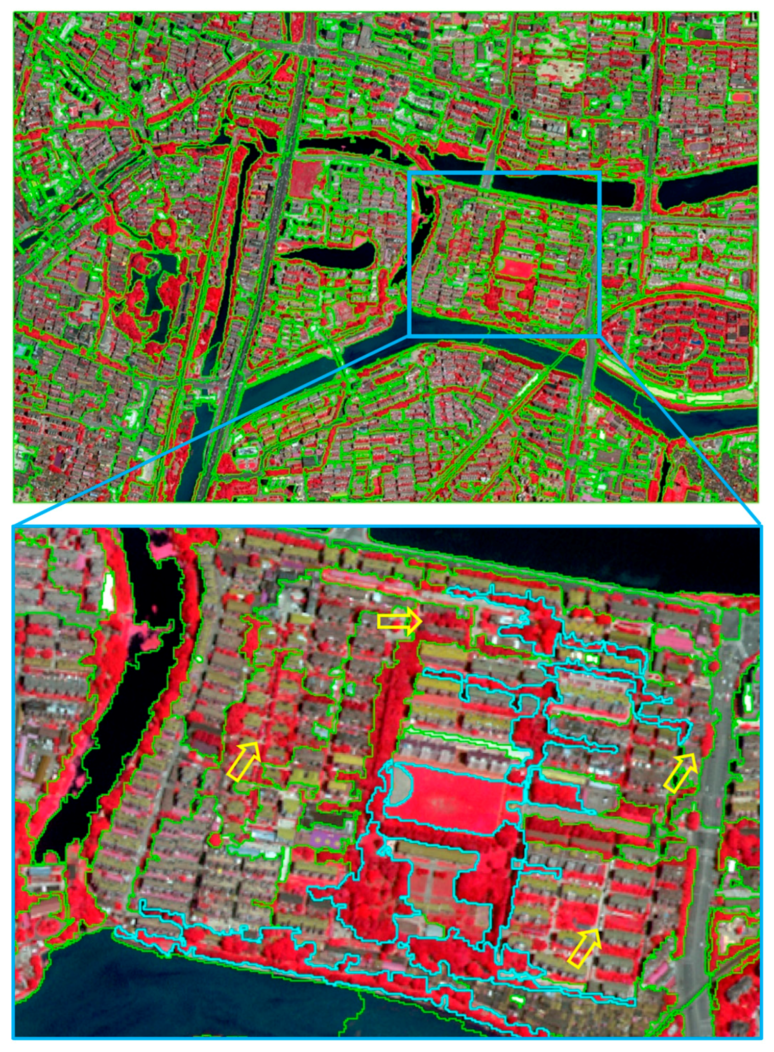 Multiscale Optimized Segmentation of Urban Green Cover in High Resolution Remote Sensing Image