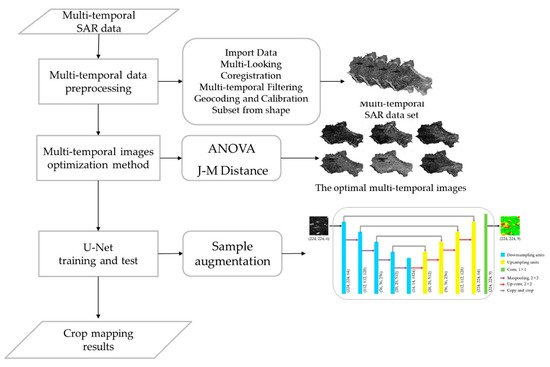 Multi-Temporal SAR Data Large-Scale Crop Mapping Based on U-Net Model