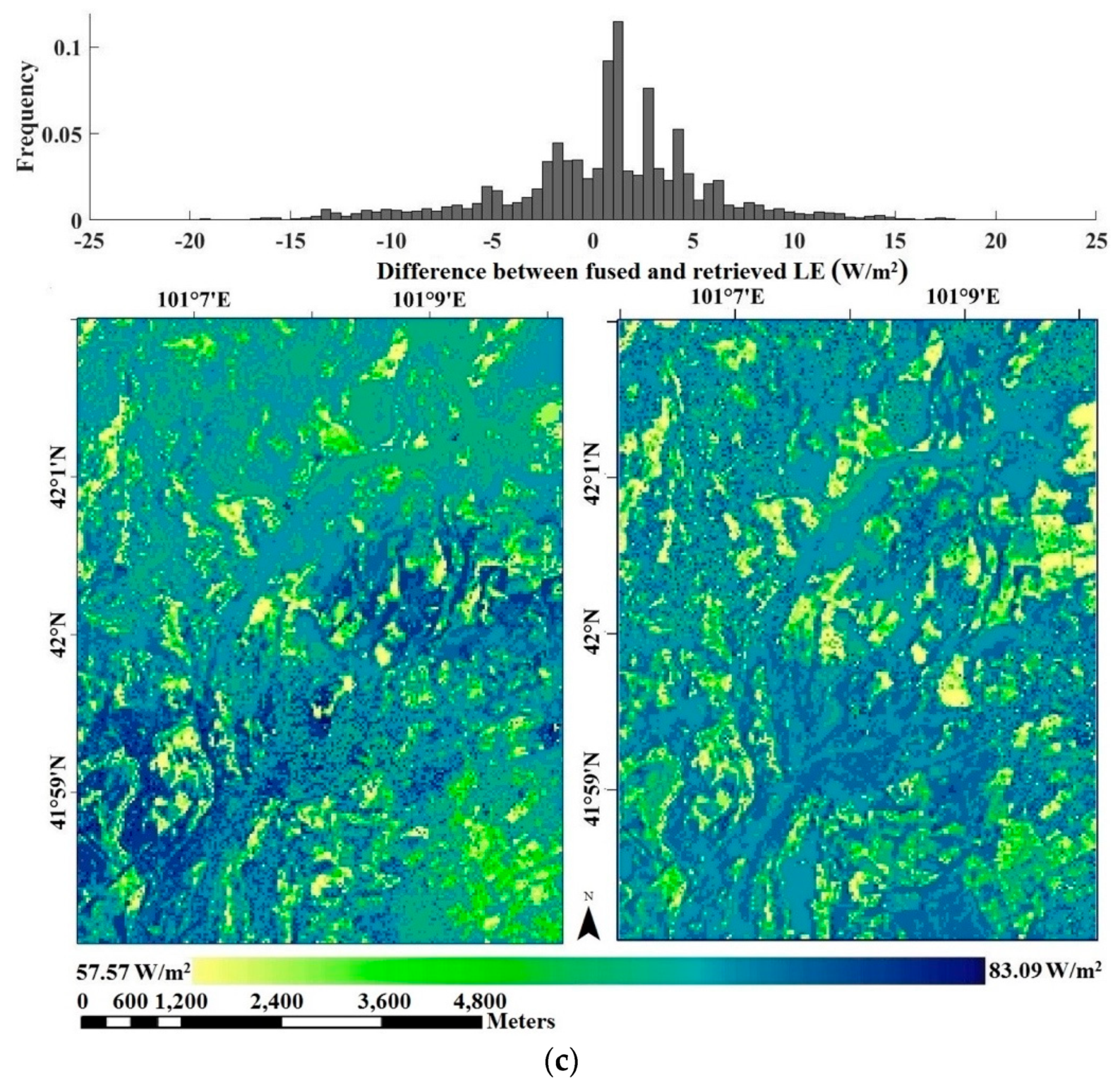 An Improved Spatio-Temporal Adaptive Data Fusion Algorithm for Evapotranspiration Mapping
