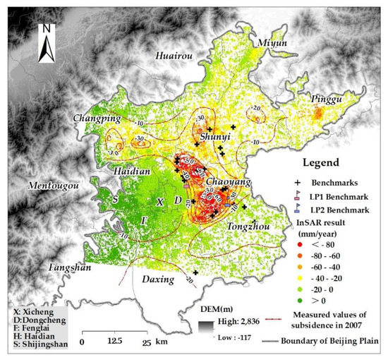 Analysis of the Spatiotemporal Variation in Land Subsidence on the ...
