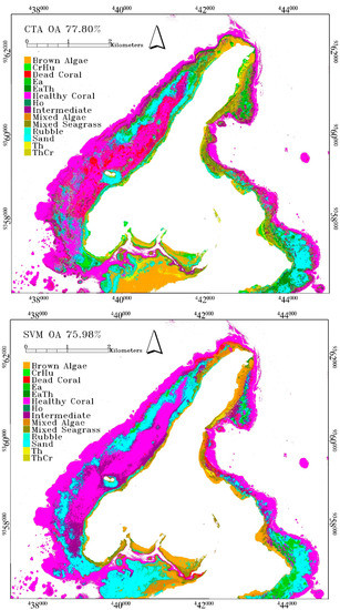 Benthic Habitat Mapping Model And Cross Validation Using Machine Learning Classification Algorithms