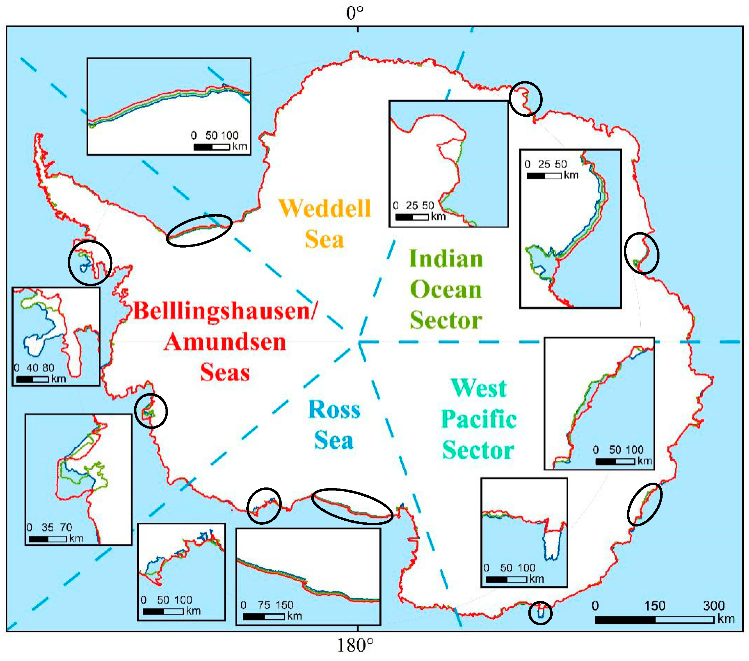 Automatically Extracted Antarctic Coastline Using Remotely-Sensed Data ...