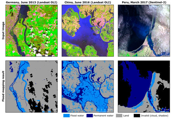 A Modular Processing Chain for Automated Flood Monitoring from Multi-Spectral Satellite Data