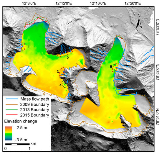 Latest Geodetic Changes of Austre Lovénbreen and Pedersenbreen, Svalbard