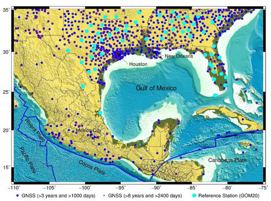 GOM20: A Stable Geodetic Reference Frame for Subsidence, Faulting, and ...