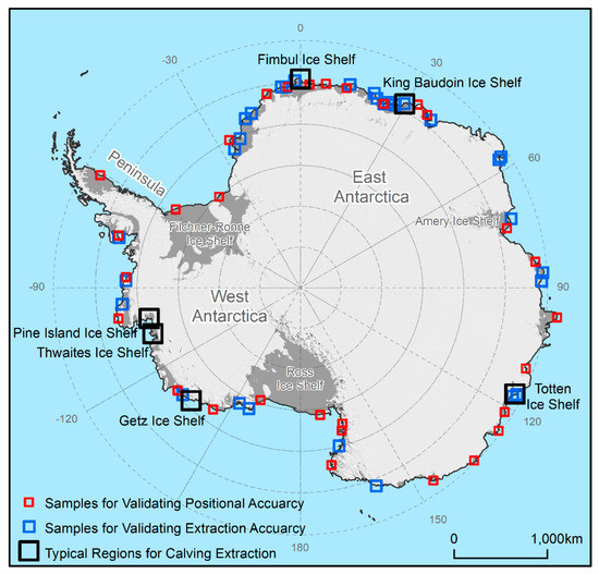Efficient Location and Extraction of the Iceberg Calved Areas of the ...
