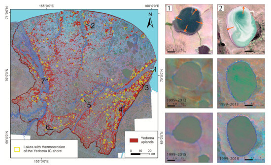 Geomorphological and Climatic Drivers of Thermokarst Lake Area Increase ...