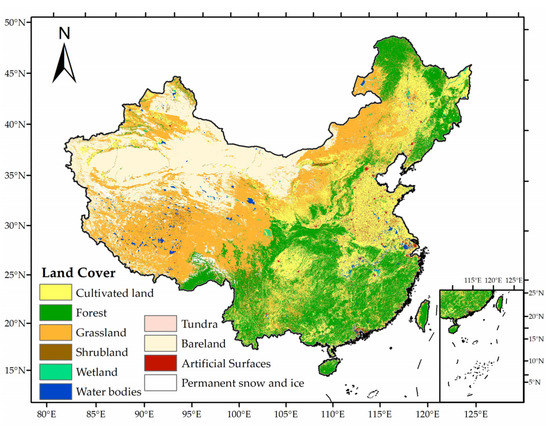 China’s Land Cover Fraction Change during 2001–2015 Based on Remote ...
